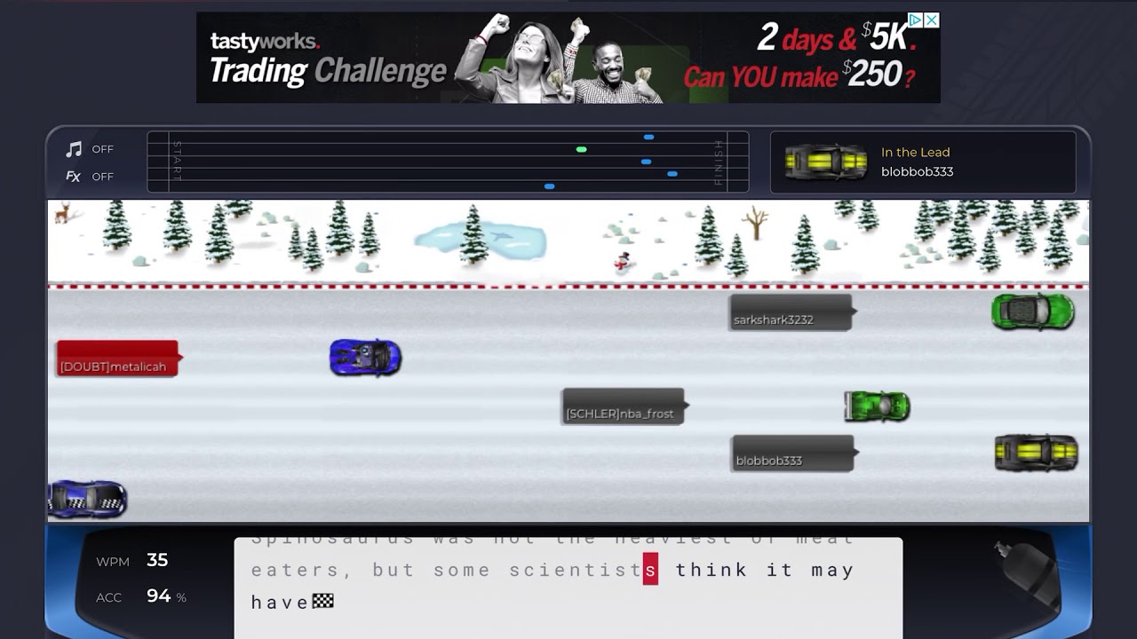 Nitro type (gone wrong) - YouTube
