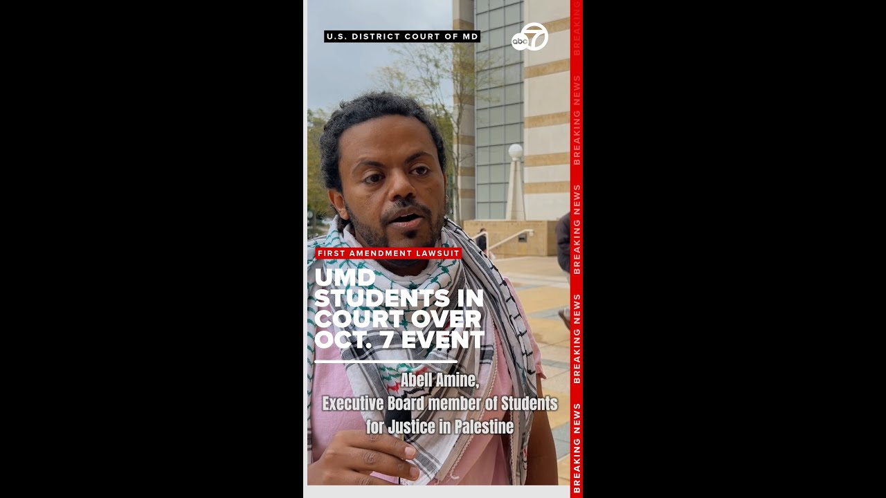 UMD student group takes university to court over decision to cancel Oct ...