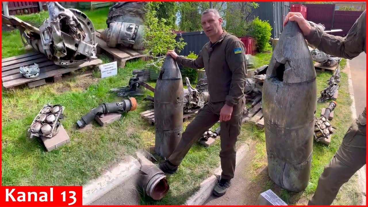 Vitali Klitschko shows remnants of Russians’ “Kinjal” hypersonic ...