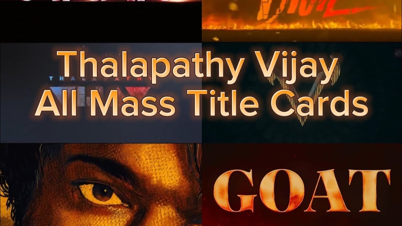 Thalapathy Vijay All Mass Title Cards🔥 - YouTube