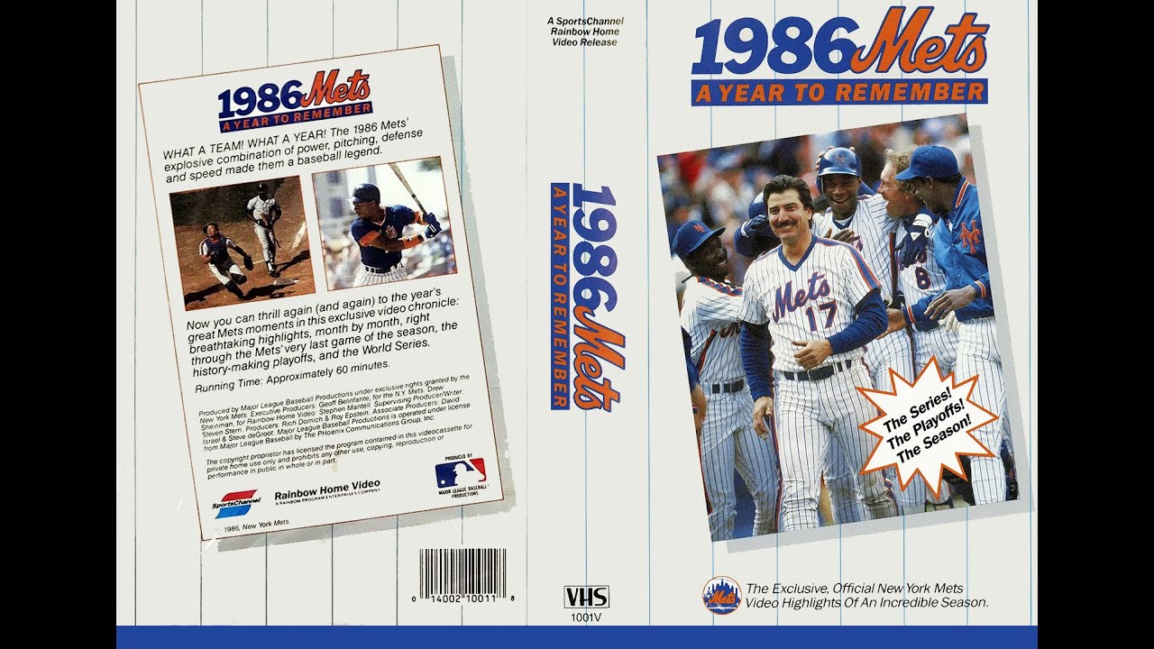 A Year To Remember - The 1986 New York Mets - YouTube