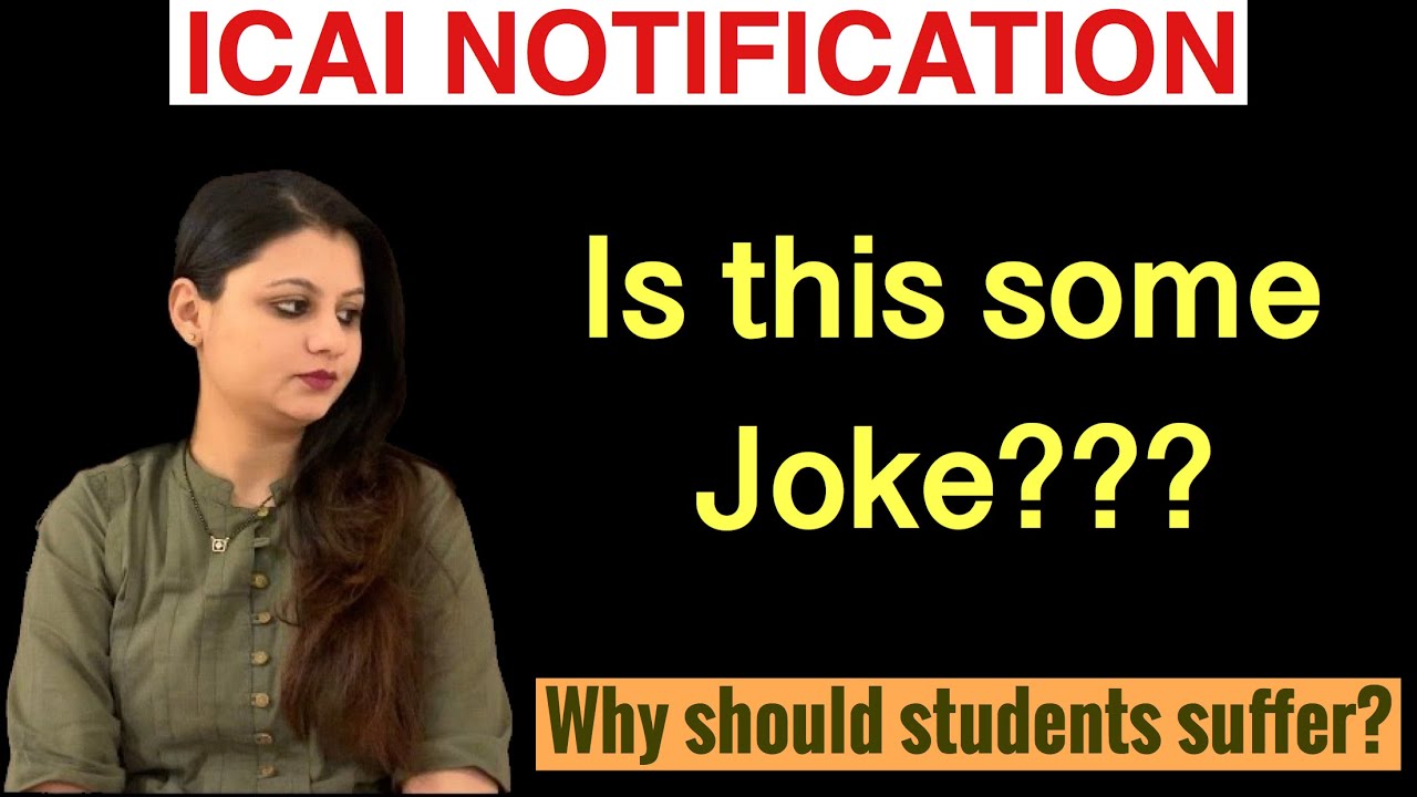 Breaking News for Students: Another Announcement from ICAI | Is it a ...