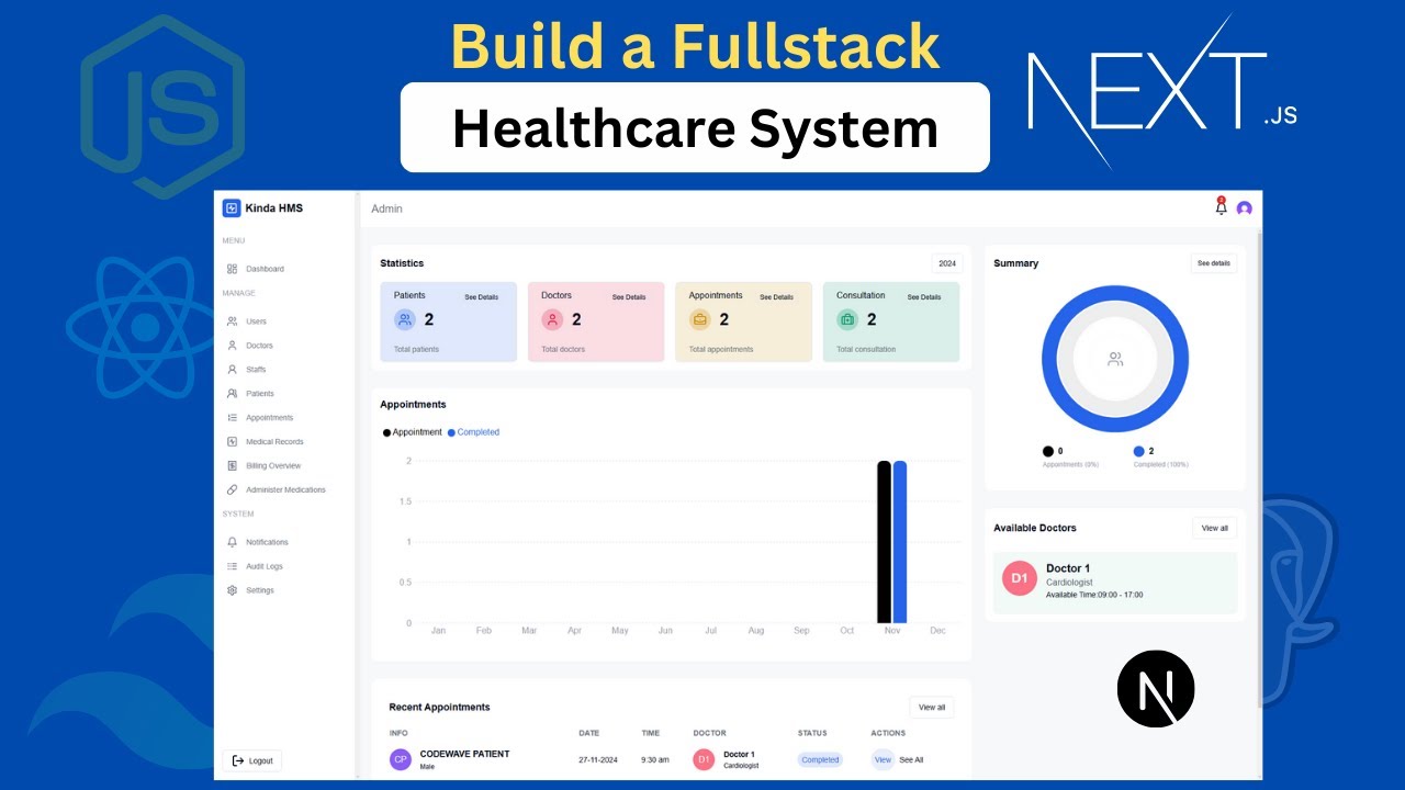 Build And Deploy A Fullstack Healthcare System With Reactjs Nextjs E01 Youtube 5376