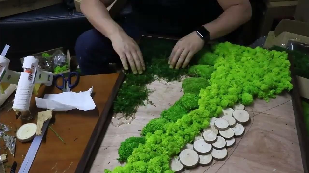 3D Real Natural Moss Wall Art Frame Wholesale Reindeer Moss Stabilized ...