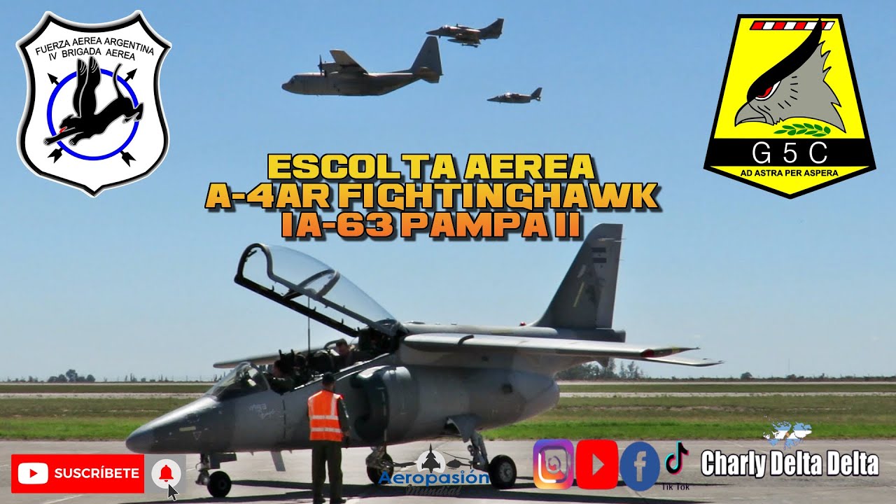 C-130H Hércules TC-64 “Estrecho San Carlos” con Escolta Aérea - YouTube
