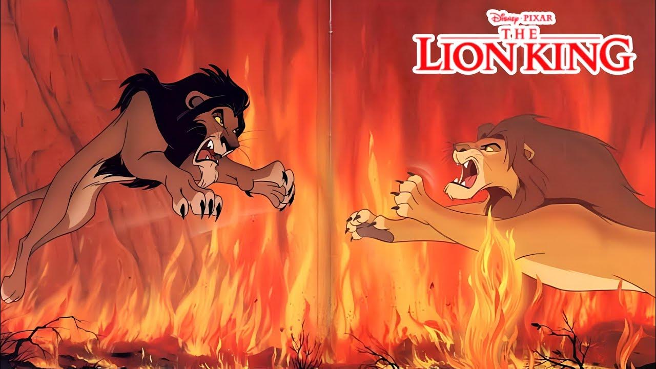 Simba Vs Scar || The Lion King (1994) || #thelionking #disney #animals #animation #fighting #war ...