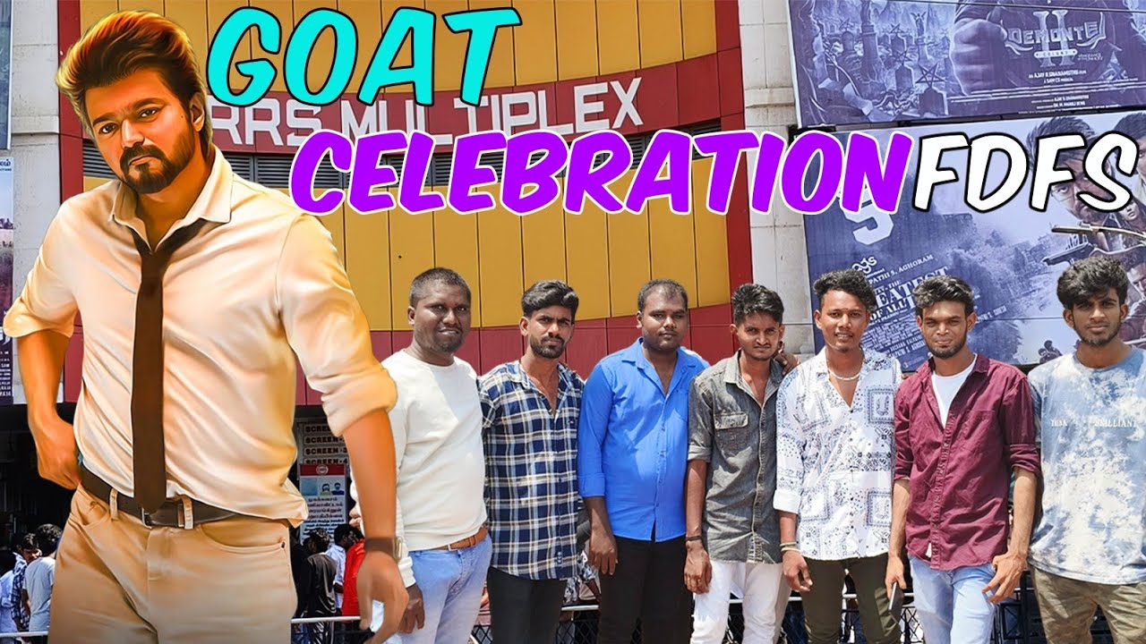GOAT FDFS Celebration 🎉|arrs multiplex salem|enjoy fans first show|SK ...