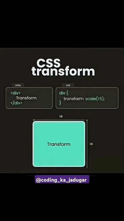 Unveiling Css Transform Tricks For Shorts Css Csstransform Shorts Short Viral Youtube