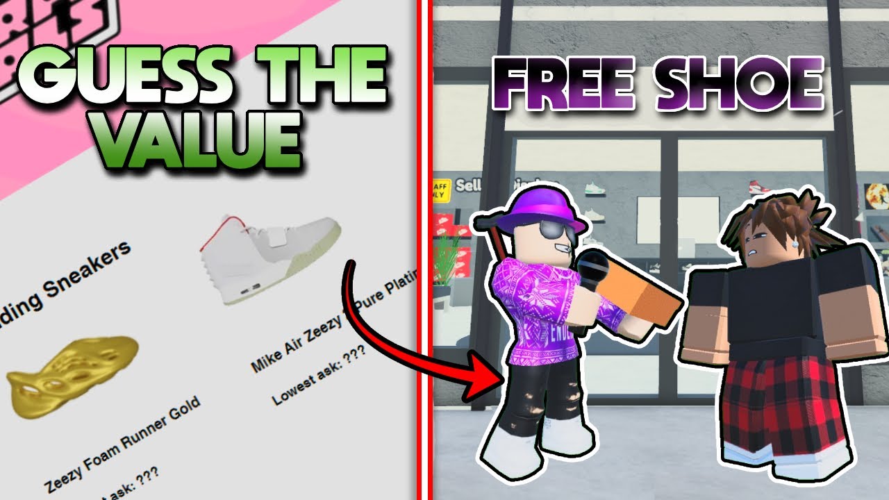 GUESS THE SHOE VALUE, WIN A FREE SHOE ON SNEAKER RESELL SIMULATOR ...