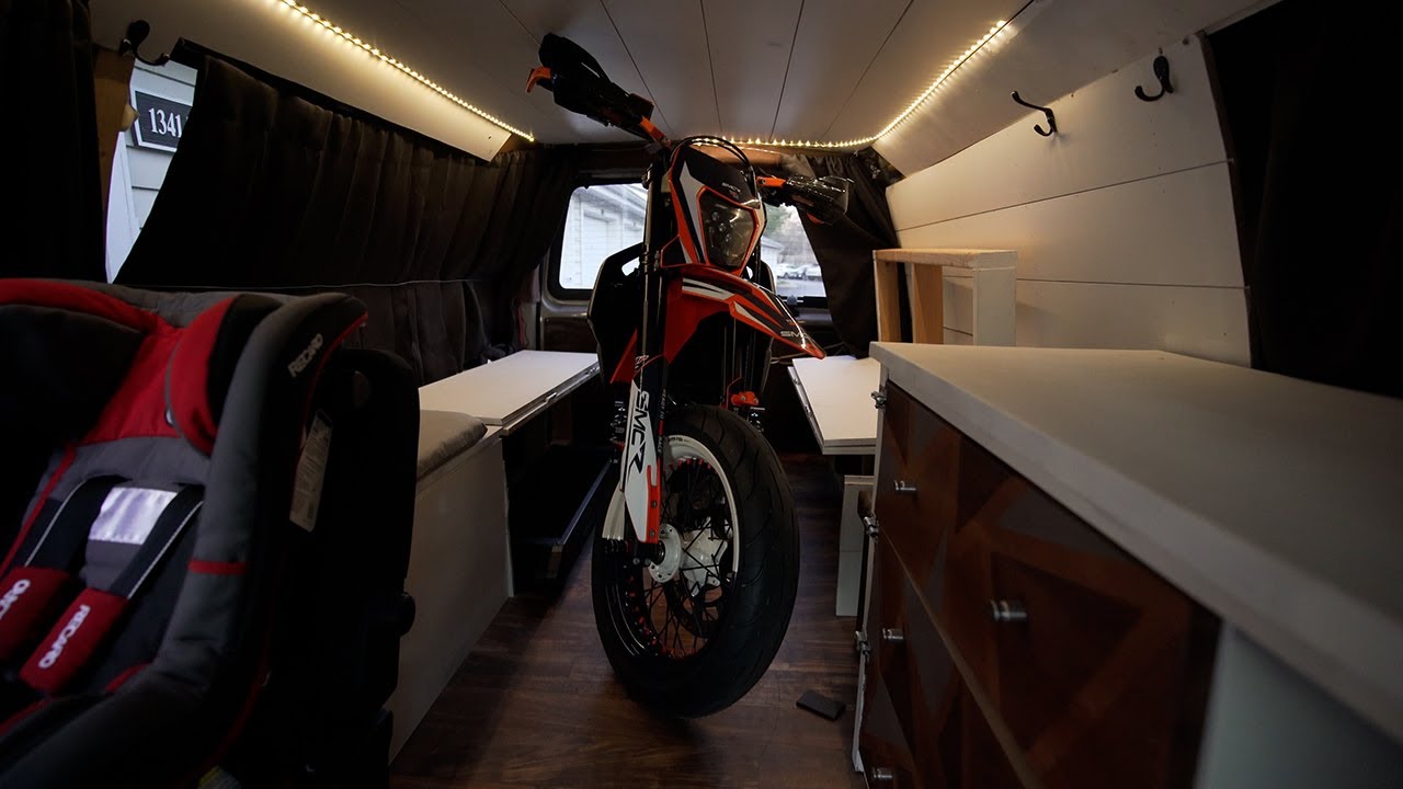 Moto Van Build Ep.3 | Installing Bike Binderz - YouTube
