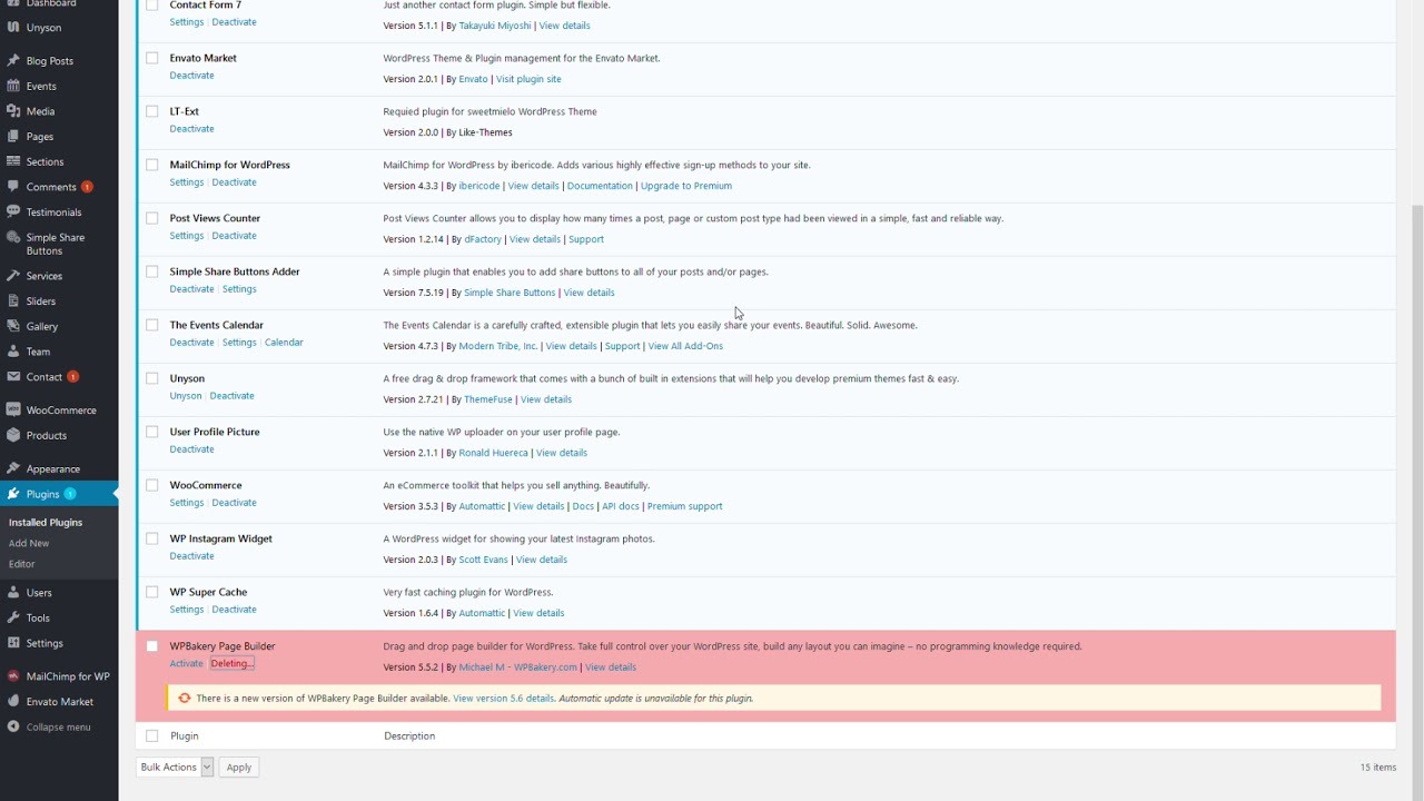 How To Update Wpbakery Page Builder Youtube 8482