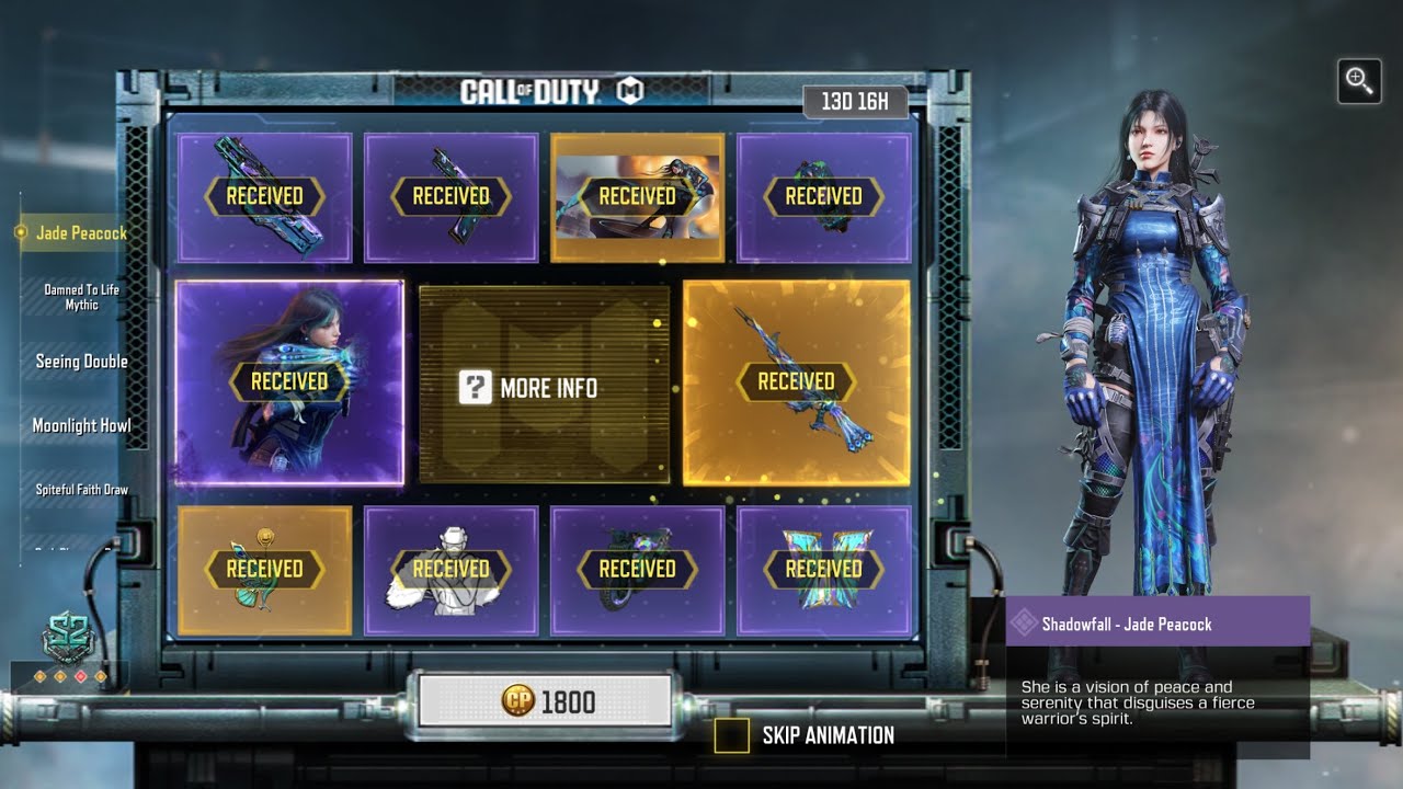 The Ultimate Jade Peacock Draw in Call of Duty Mobile - YouTube