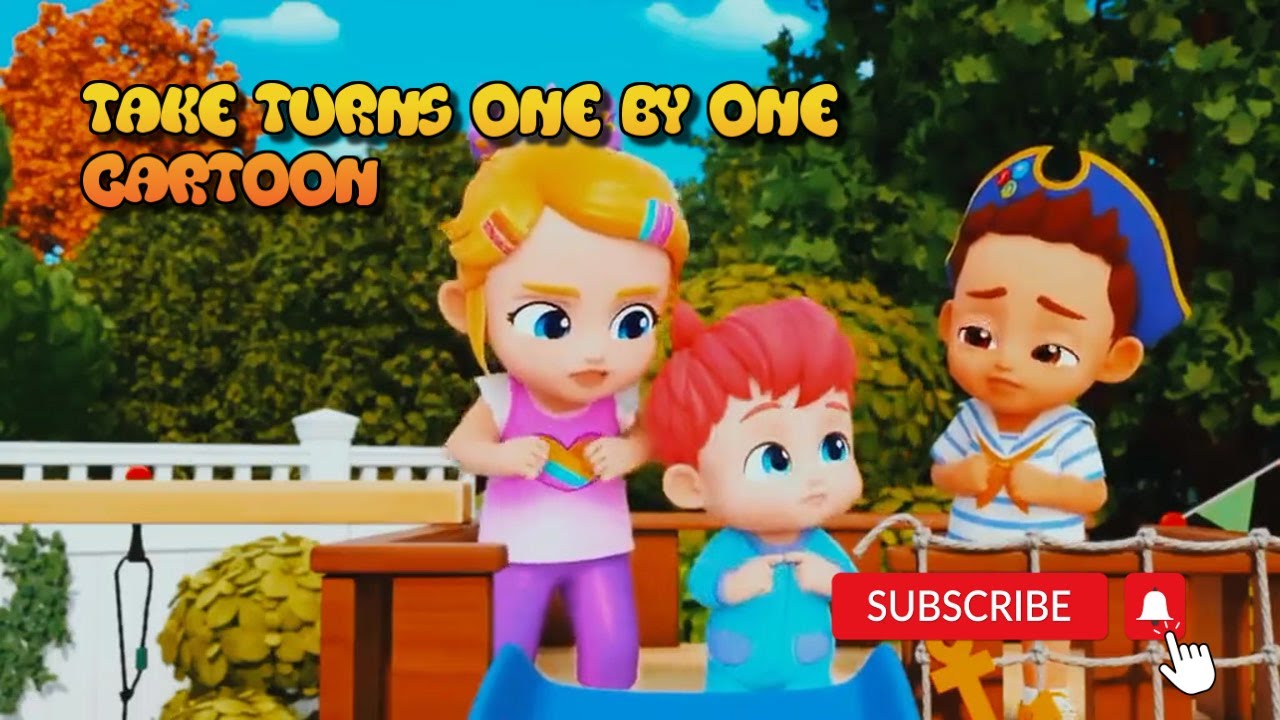 Take Turns One By One | Classic Cartoons, Kids Learning Videos, and ...