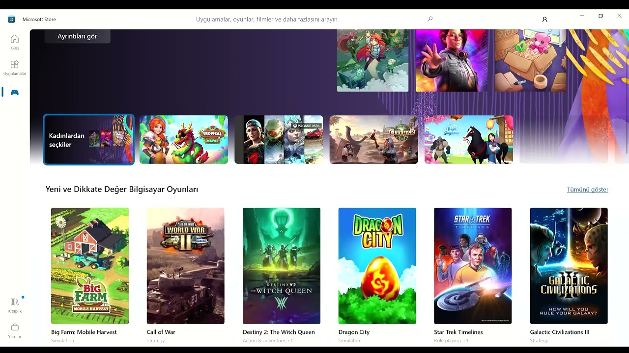 Microsoft Store 2022 deki bazı ucretsiz oyunlar - YouTube