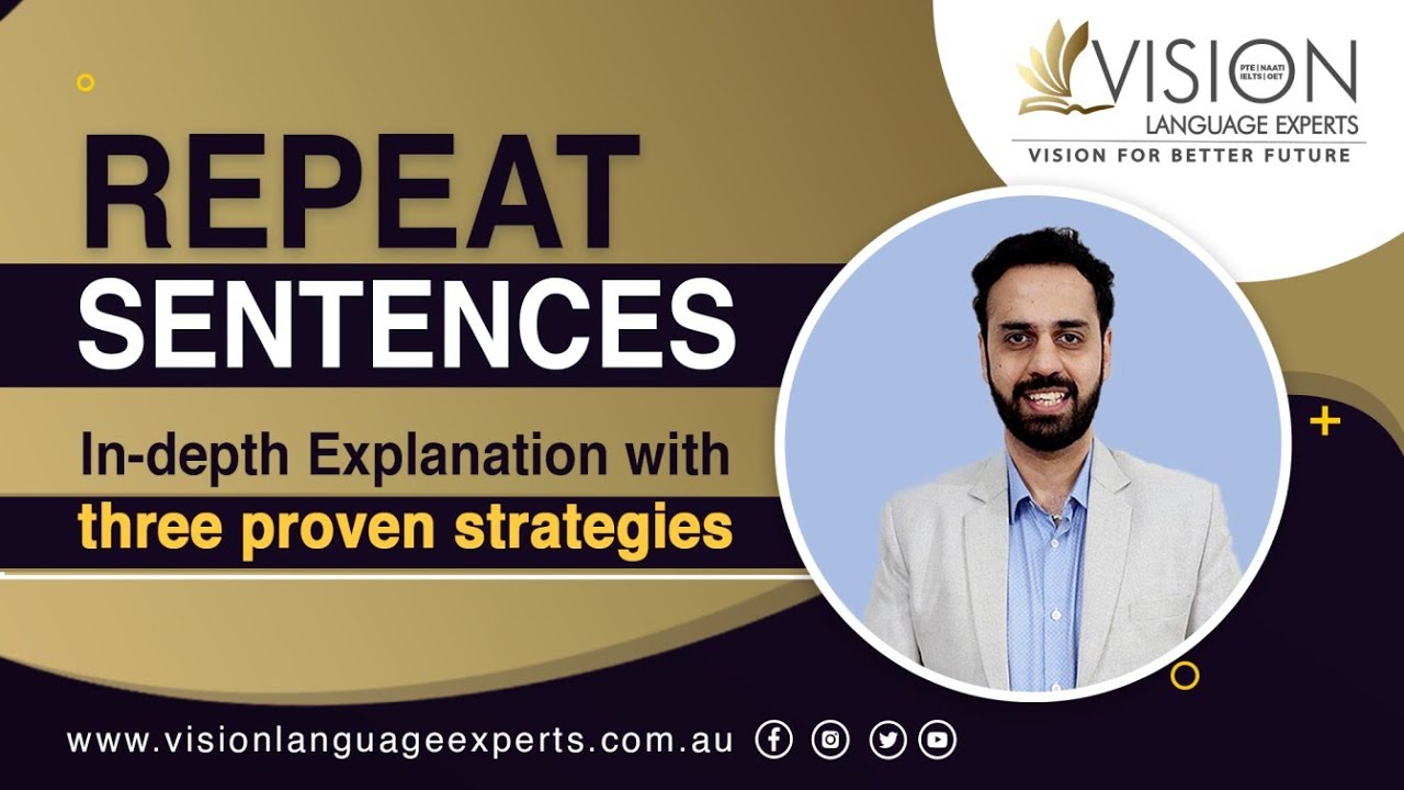 Repeat Sentence Strategy | PTE Speaking | Tips and Tricks | PTE 2021 ...