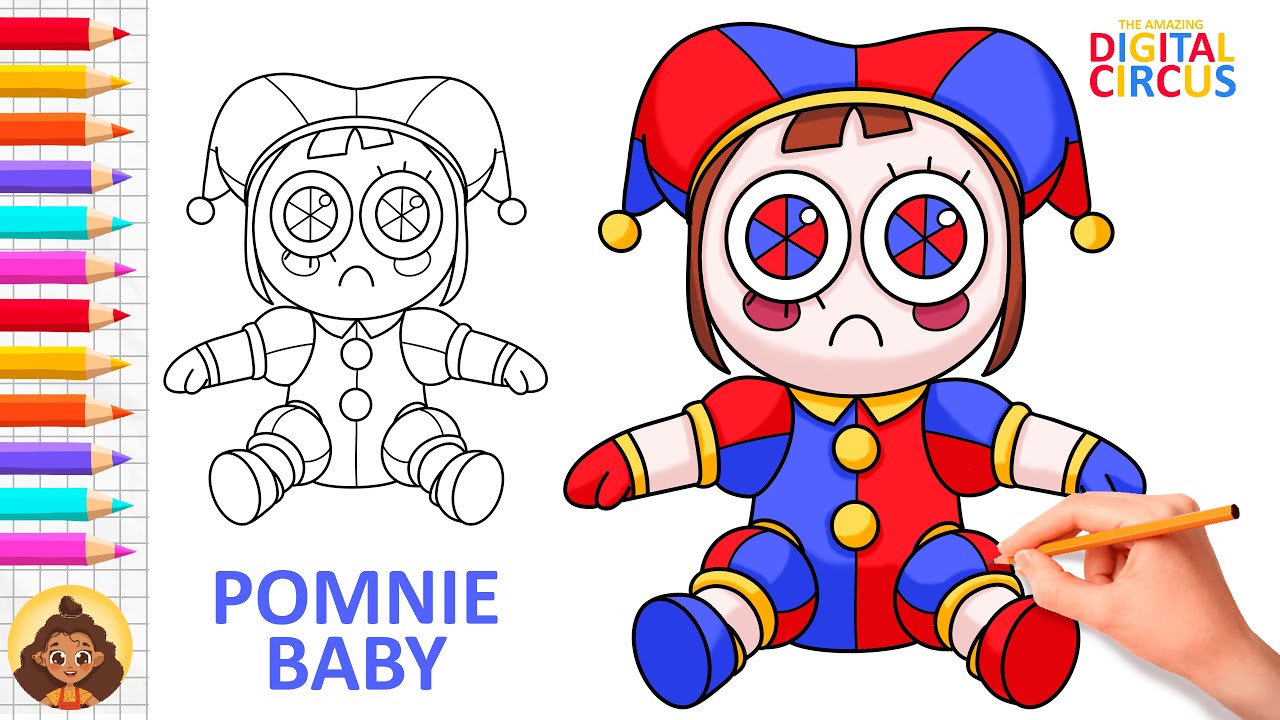 How to Draw Pomni Baby | from The Amazing Digital Circus - YouTube
