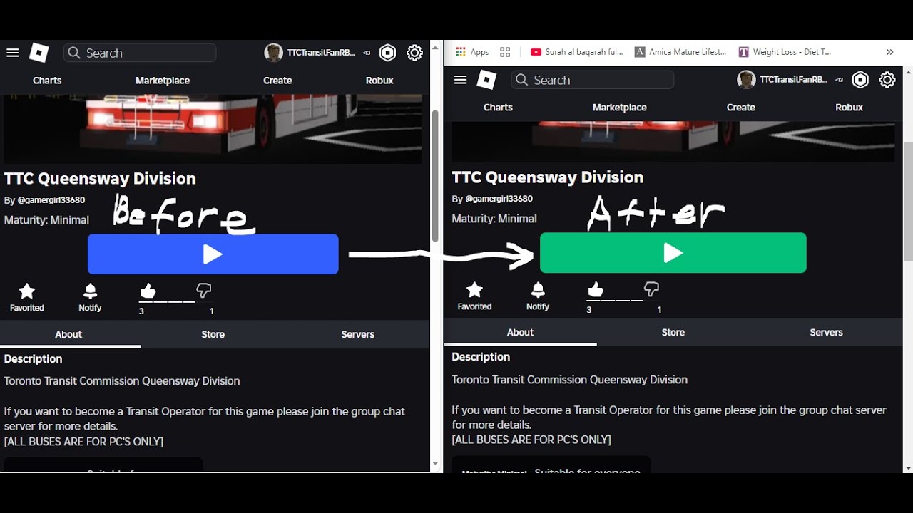 How to get your old Roblox green buttons back after Roblox blue Update ...