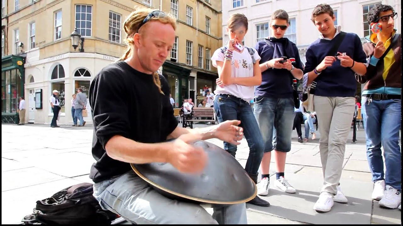 Hang Playing Hedge Monkey Danny performing in Bath, UK - YouTube