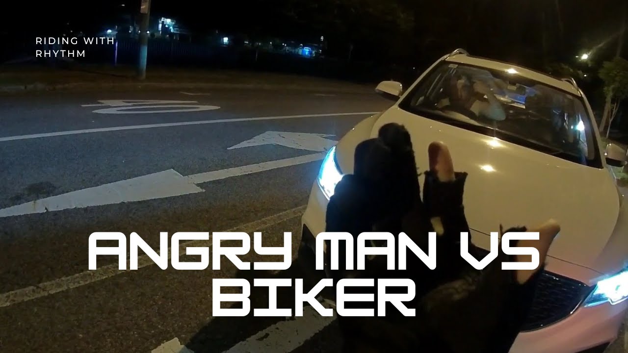 Angry Man VS Biker - YouTube