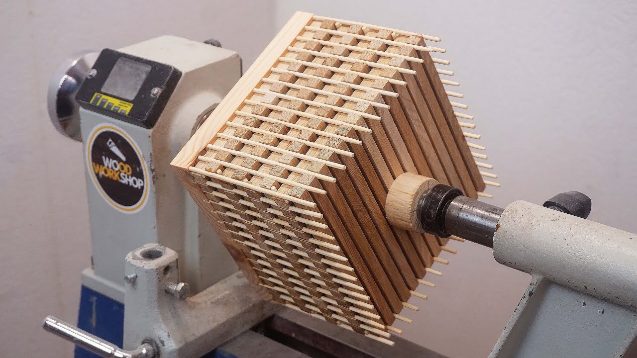 Woodturning - Stack of Strips - YouTube
