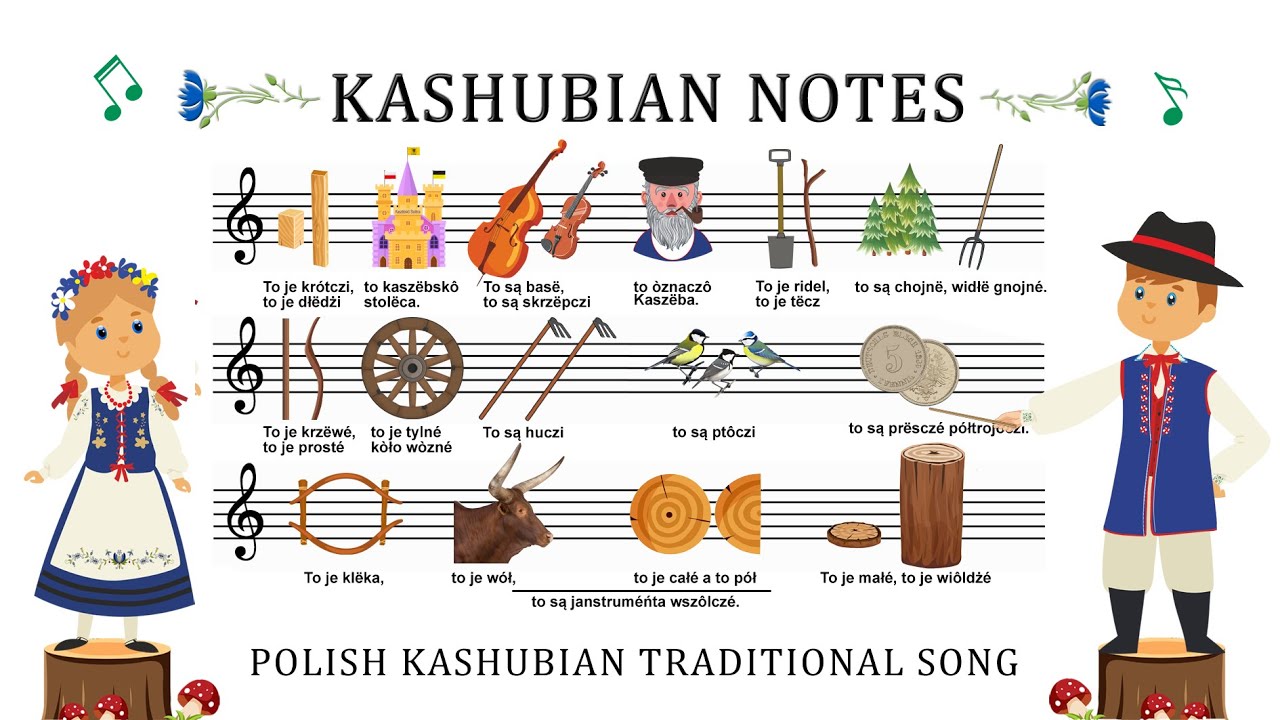 Kaszëbsczé Nótë - Kashubian Folk Song - Traditional counting-out rhyme ...