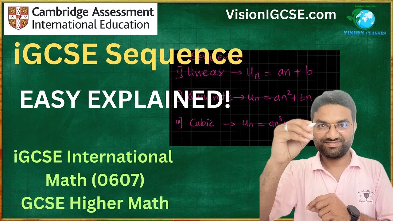 Sequences Made Easy! IGCSE International Math 0607 | Paper 4 Oct/Nov ...