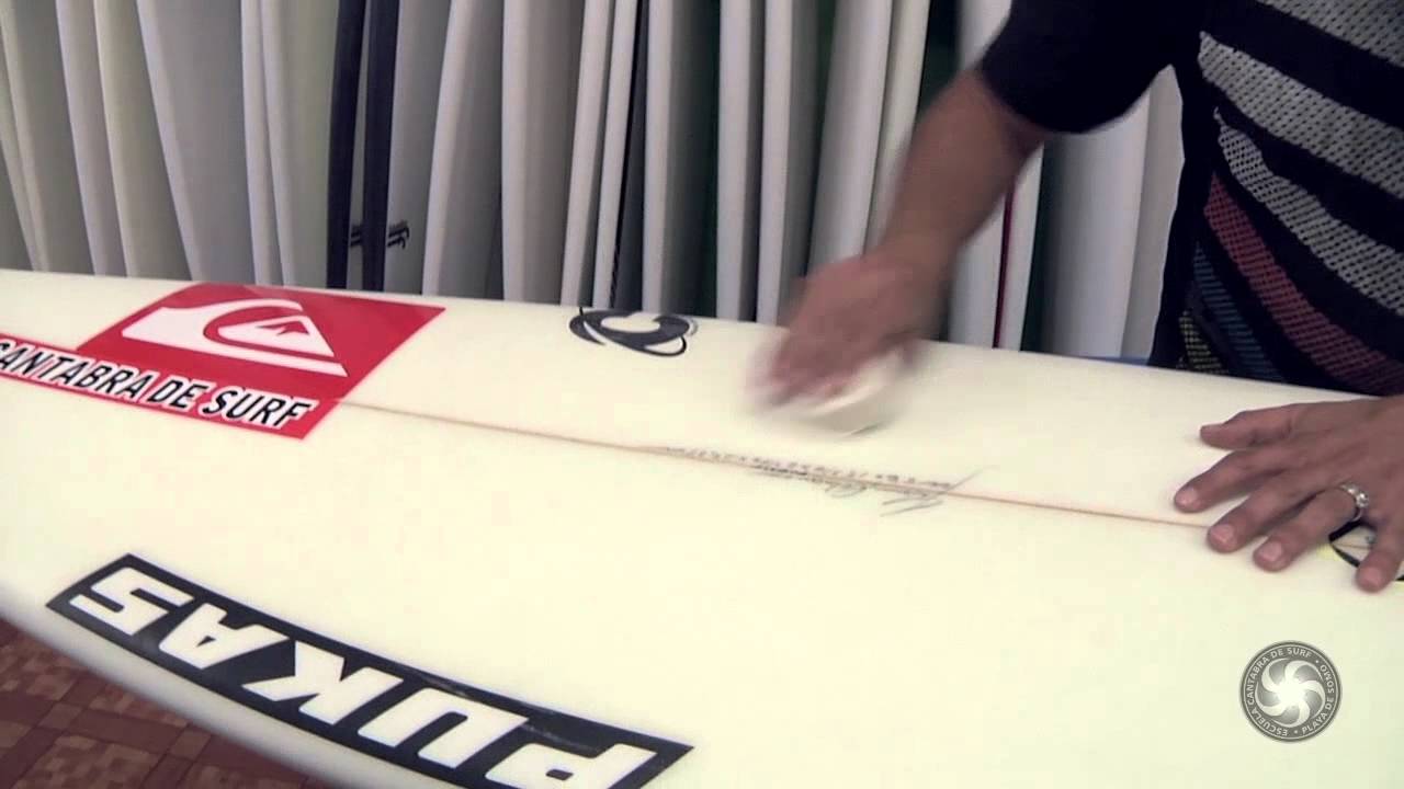 Como dar parafina- Surf Wax by Escuela Cantabra de Surf Quiksilver ...
