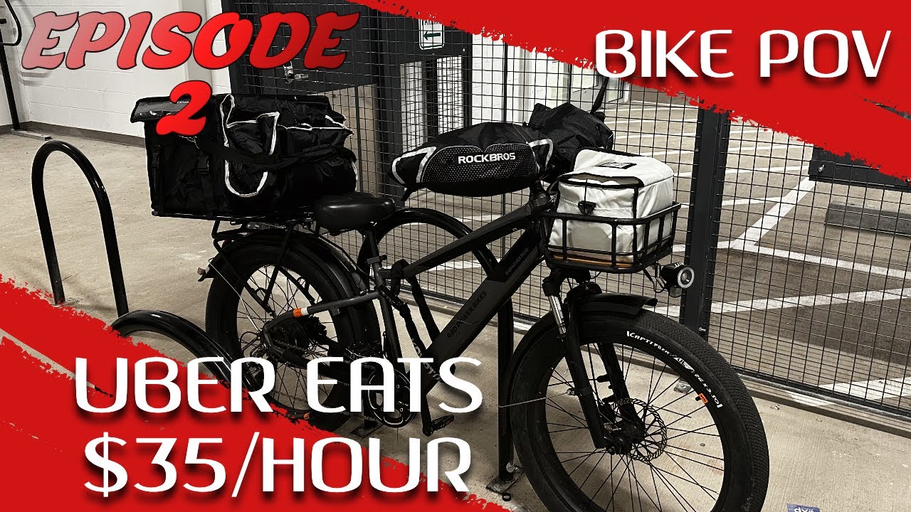 UBER EATS DELIVERY | E-BIKE POV | WASHINGTON DC - YouTube
