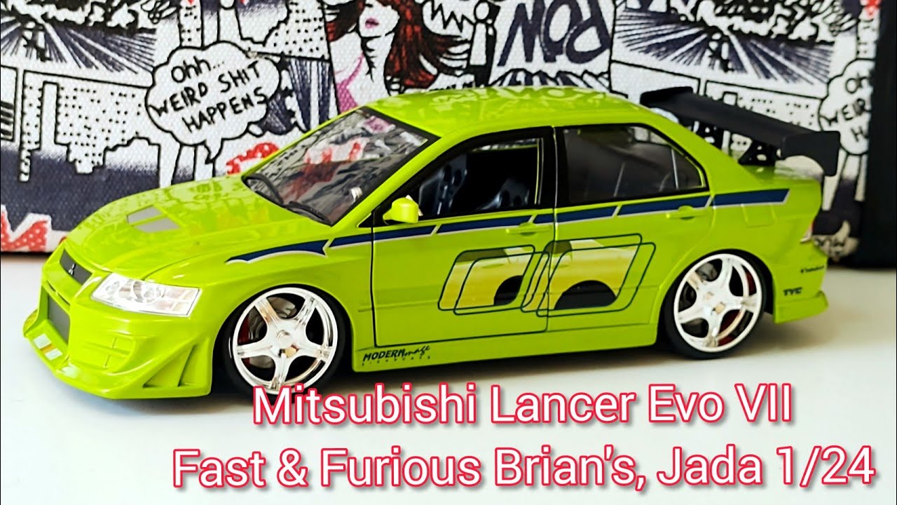 Mitsubishi Lancer Evo VII Brian's, Fast & Furious 2, Jada Toys 1/24 ...