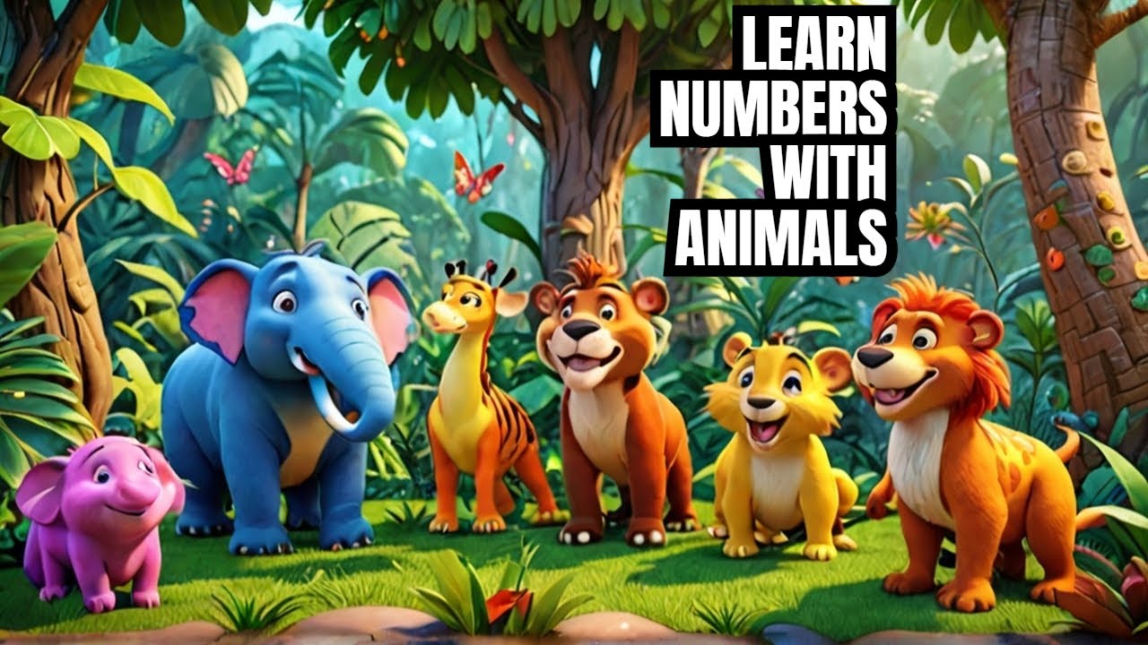 🦁 Count with the Jungle Crew | Learn Numbers 1 to 10 with Fun Animal ...