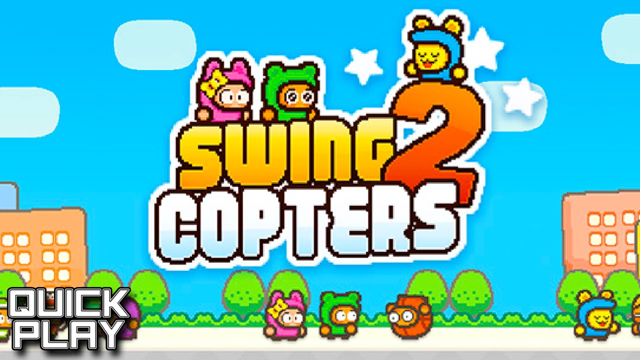 Swing Copters 2 - Gameplay of a Frustrating Game from the Creator of Flappy Bird! (Quick Play ...