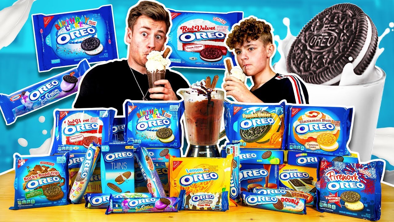 BROTHERS MAKE THE WORLD'S MOST INSANE OREO MILKSHAKE - YouTube
