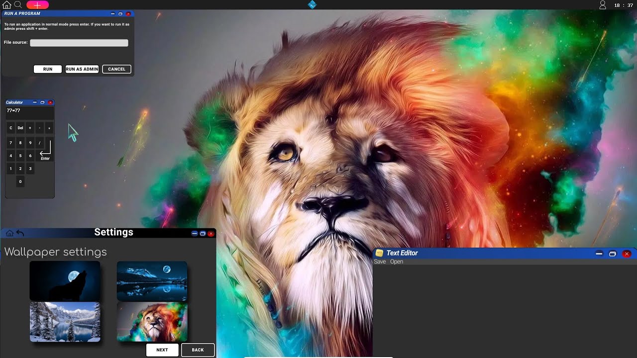 I started redesigning my OS and this is how it looks so far(COSMOS C# ...