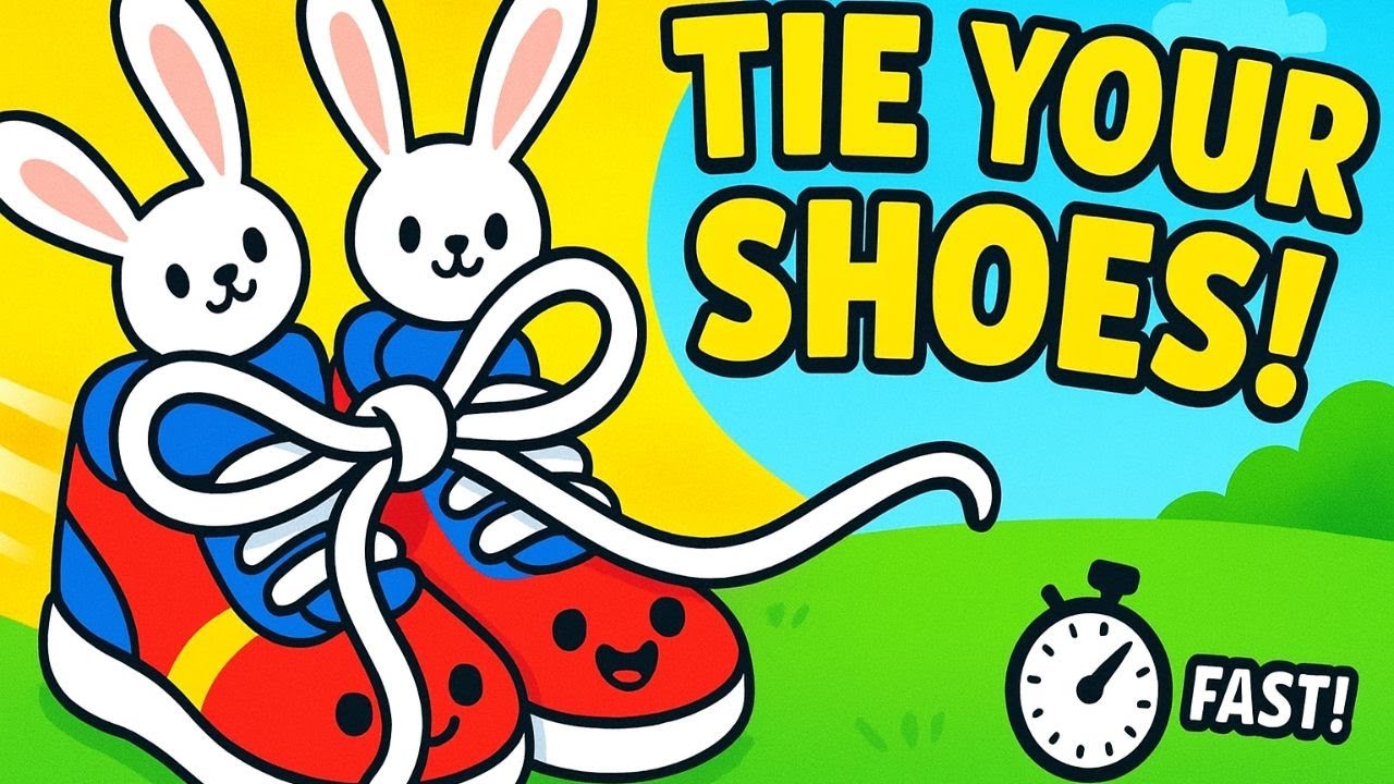 The Fun Shoelace Song! | Teach Kids How to Tie Shoes with Music - YouTube
