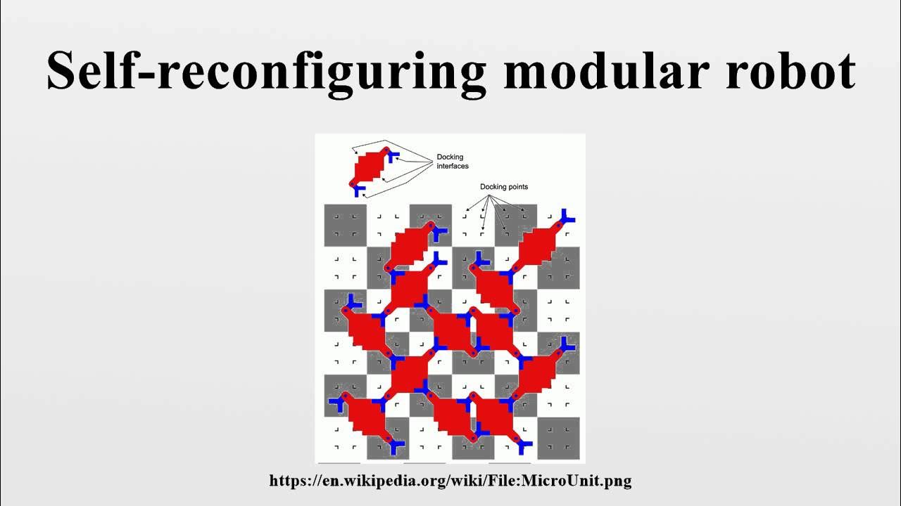 Self-reconfiguring modular robot - YouTube