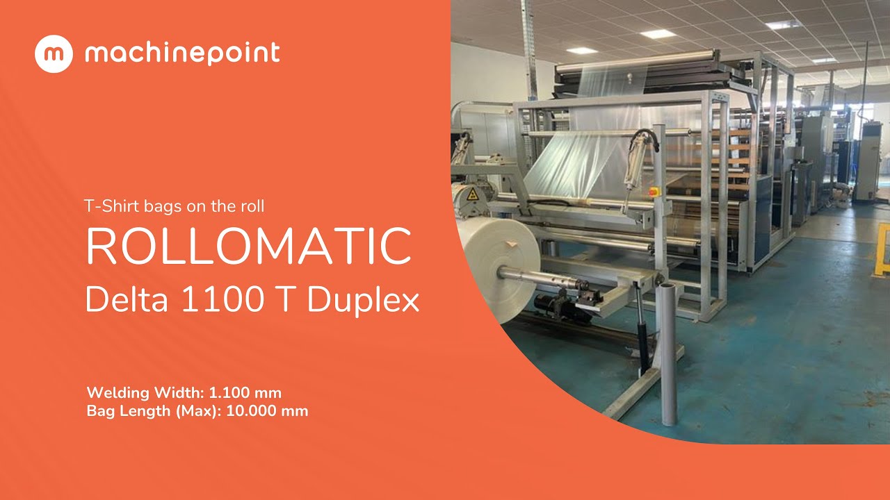 ROLLOMATIC Delta 1100 T Duplex T-Shirt bags on the roll | ROLLOMATIC ...