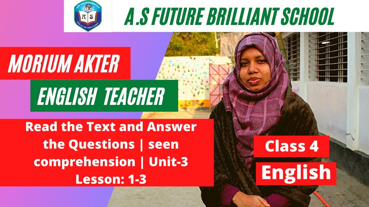 Read the Text and Answer the Questions | seen comprehension | Class 4 English Unit-3 Lesson: 1-3 ...