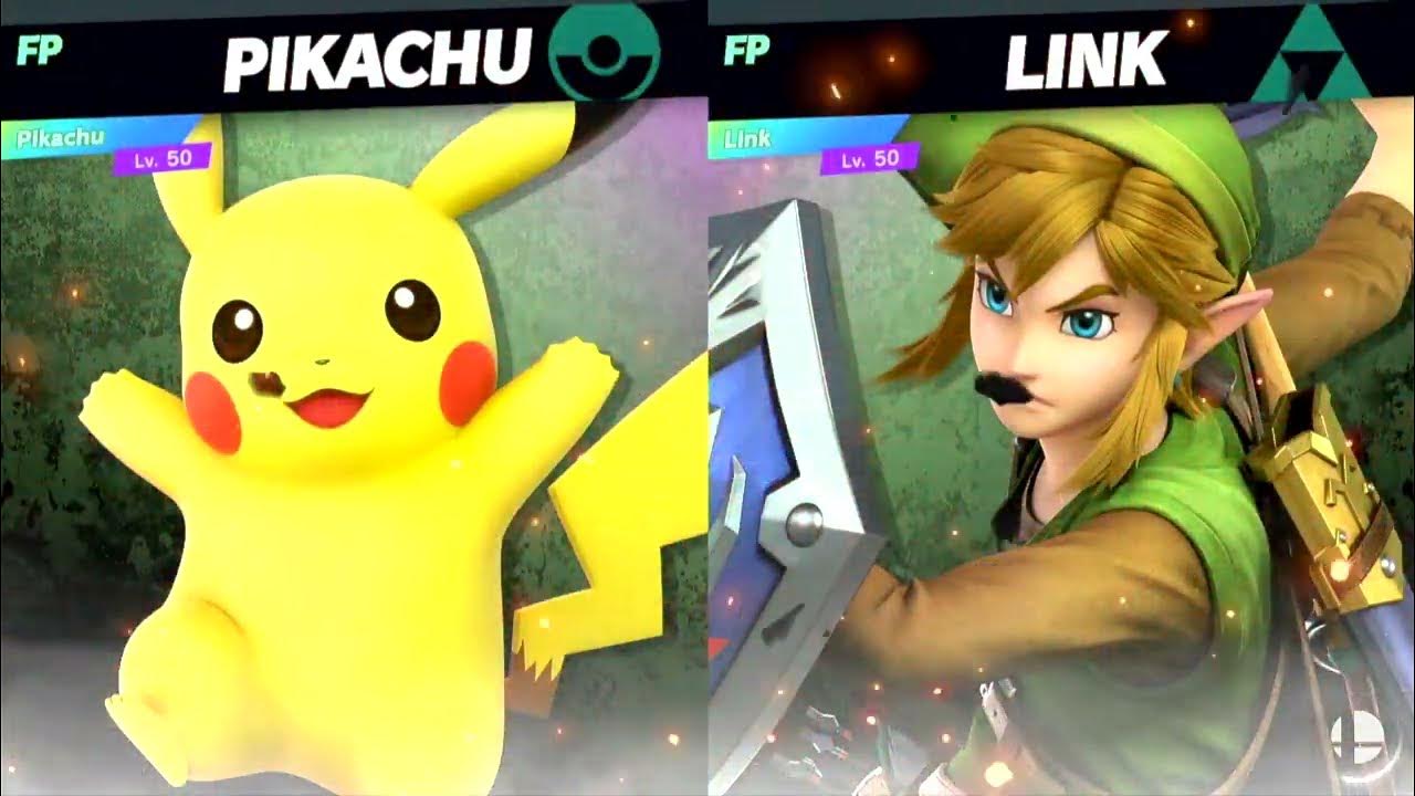 Super Smash Bros Ultimate Amiibo Fights – 9pm Poll Pikachu vs Link - YouTube