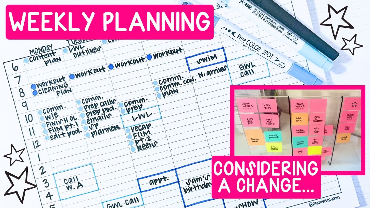 WEEKLY PLAN WITH ME | VERY BUSY WEEK - YouTube