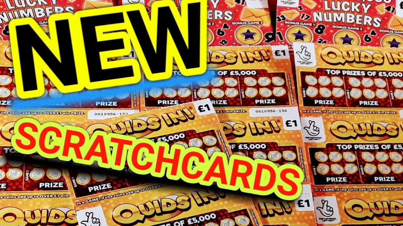 NEW SCRATCHCARDS....""QUIDS IN ""...and "LUCKY NUMBERS"....SCRATCHCARDS ...