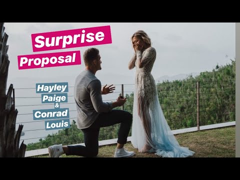 Surprise Proposal Hayley Paige and Conrad Louis Proposal Video (Extended Version - How it went down)