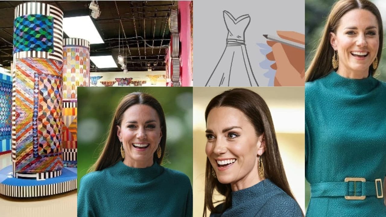 Kate dons less known designer to the fashion awards - YouTube