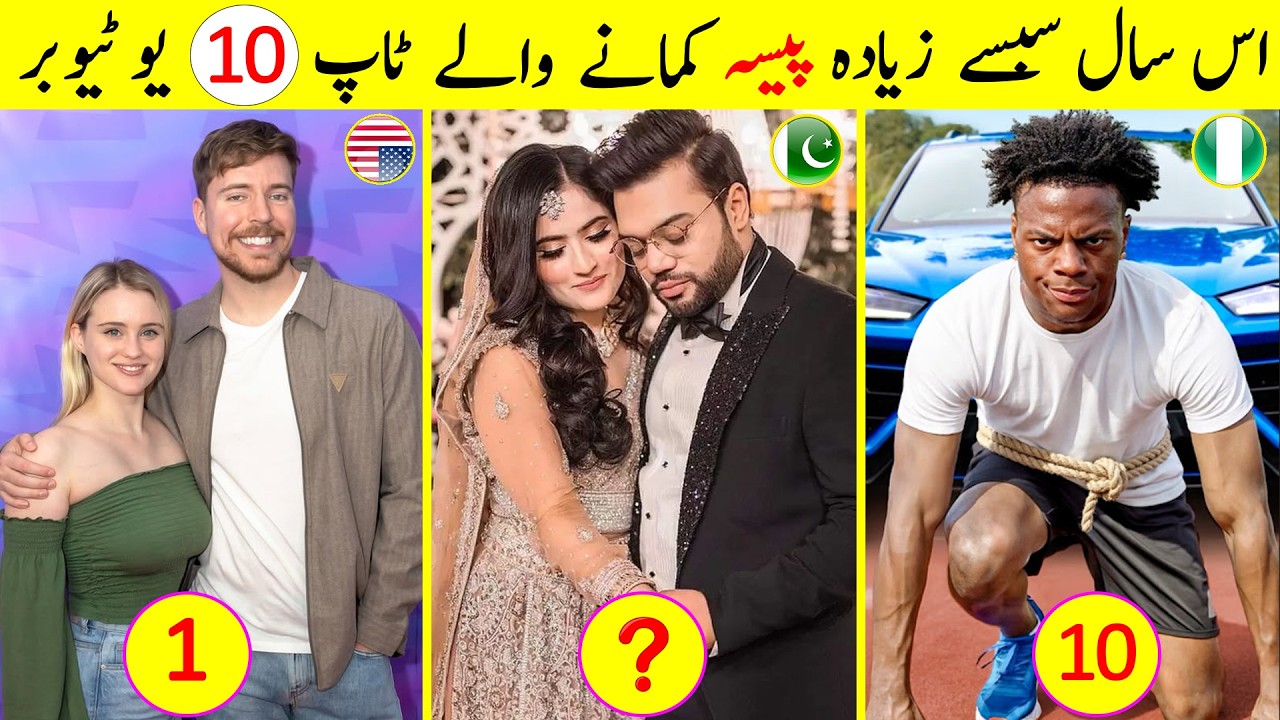 10 Highest Earning YouTubers in the World | 10 Richest YouTubers in the ...