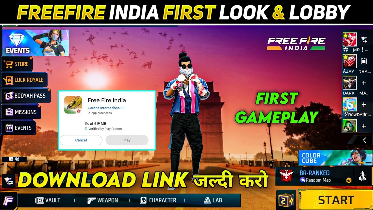 FIRST GAMEPLAY OF FREE FIRE INDIA 🤯 | HOW TO DOWNLOAD FREE FIRE INDIA ...