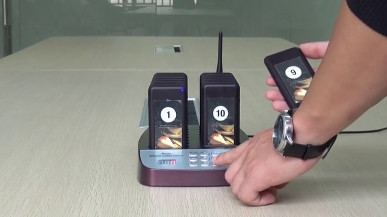 TIVDIO T-113 Restaurant Pager Wireless Paging Queuing System 1 ...