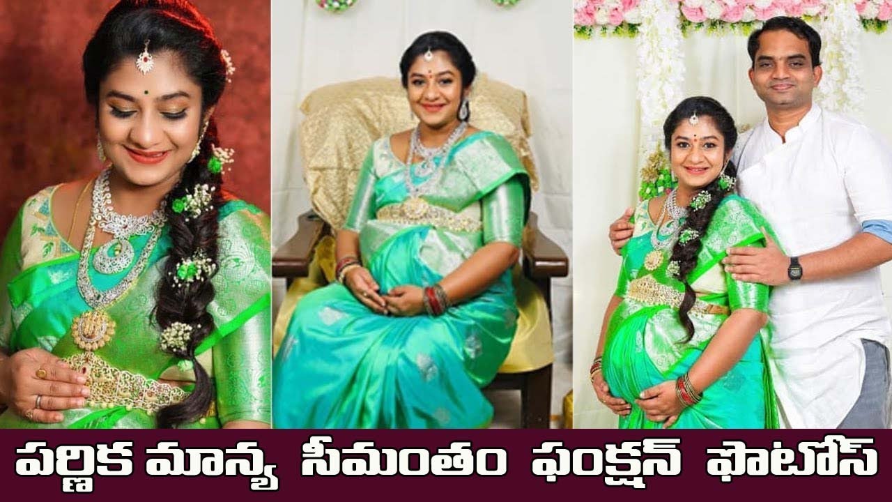 Singer Parnika Manya Seemantham Function Photos | Parnika New Baby ...