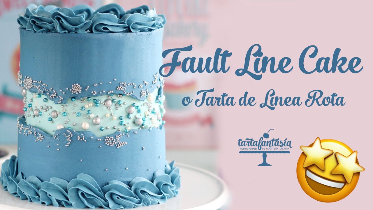 Cómo hacer una FAULT LINE CAKE o TARTA DE LÍNEA ROTA - YouTube