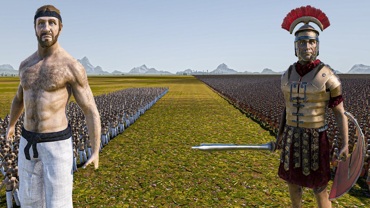 1000 CHUCK NORRIS vs 1.5 MILLION ROMAN GENERALS - Ultimate Epic Battle ...