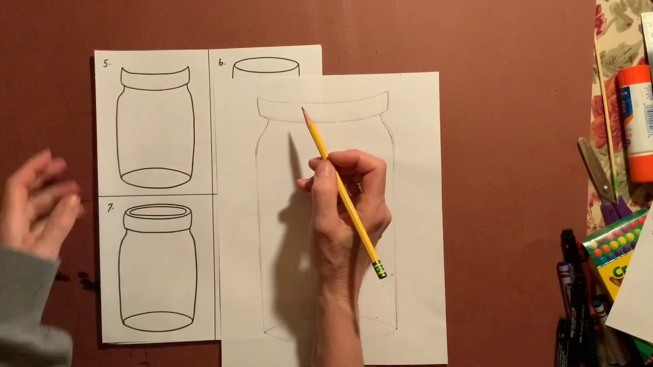 Third Grade Video for How to Draw a Bug Jar - YouTube