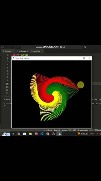 python turtle graphics #shorts #viral #programmer - YouTube